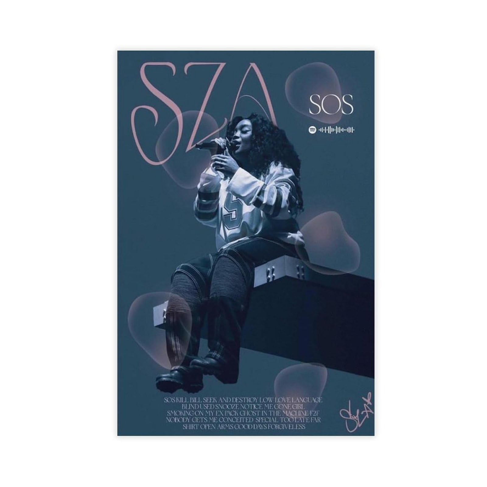 Amazon.com: TVNUWOZ SZA Poster SOS Music Album Cover Canvas Poster 3 ...