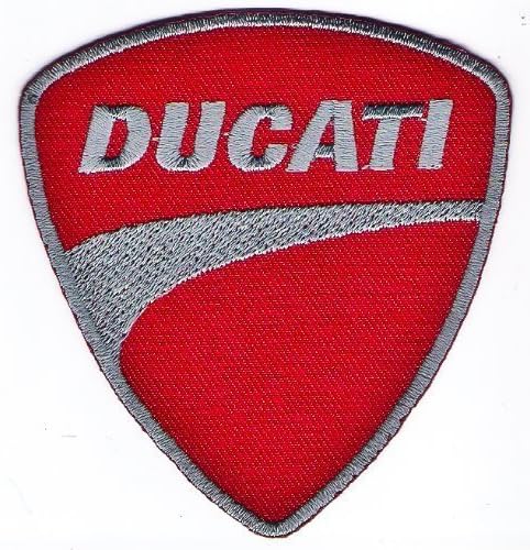 Amazon.com: Red Ducati Badge Logo Sign Symbol Embroidery Embroidered ...