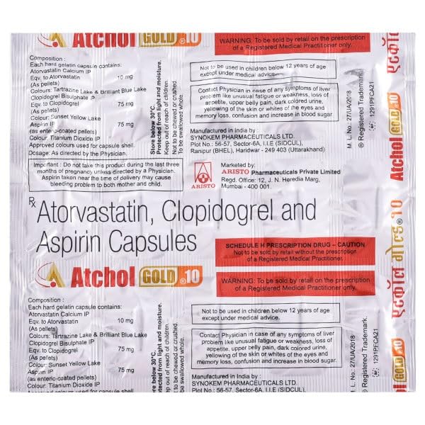 Atchol Gold 10 - Strip of 15 Capsules : Amazon.in: Health & Personal Care