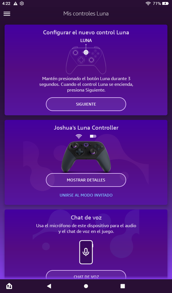 Aplicación Mando Luna en Amazon Appstore