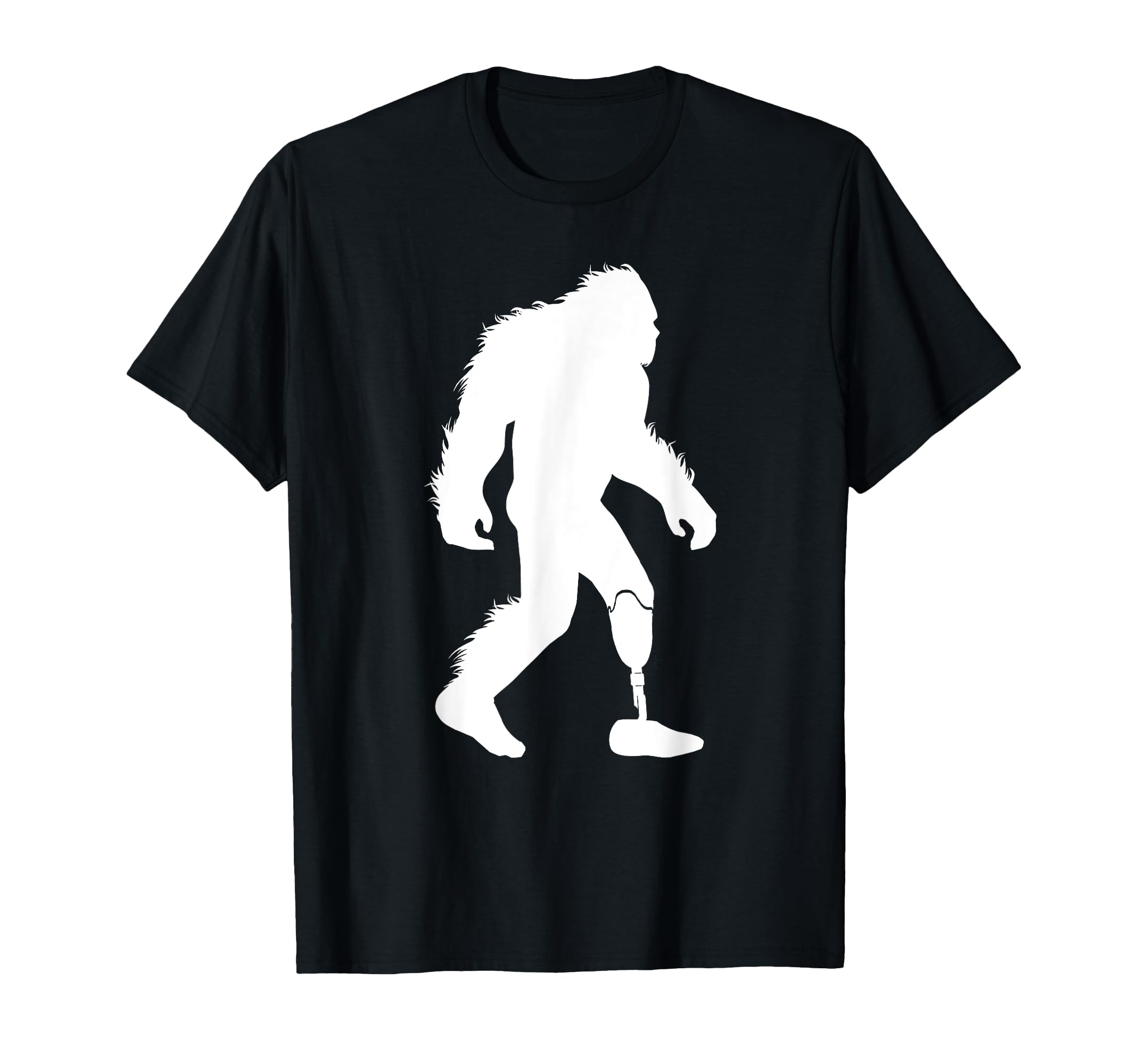 Amazon.com: Bigfoot Leg Amputee Sasquatch Wearing Prosthetic Leg T ...
