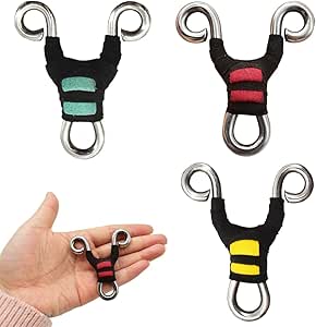 Amazon.com : Piaoyu Mini Stainless Steel Slingshot for Outdoor ...