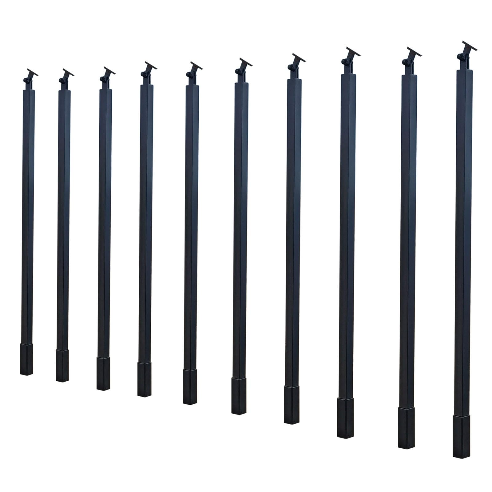 10 15 PCS Square Stair Baluster Interior, 270° Adjustable Staircase ...