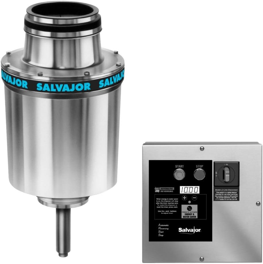 Amazon.com: Salvajor 3-HP Auto Reversing Disposer with Line Disconnect ...