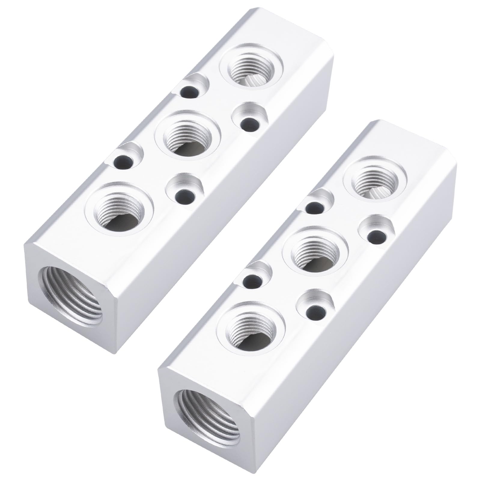 Snapklik.com : 2PCS Air Manifold, 3 Way 5 Port Air Compressor Manifold ...