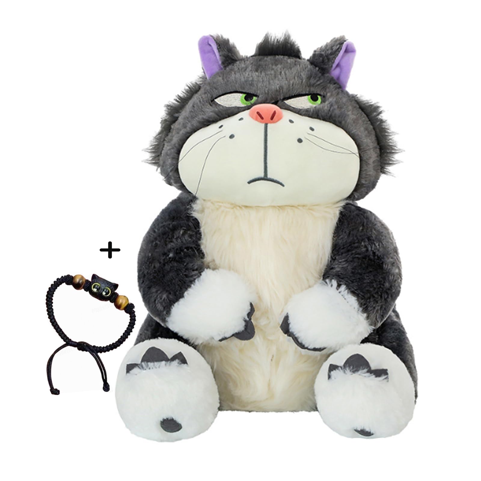 Amazon.com: Generic Cute Angry Cat Plush Cartoon Kawaii Cat Plush Ugly ...