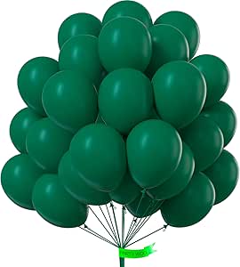 Amazon.com: PartyWoo Dark Green Balloons 50 pcs 12 Inch and 120 pcs 5 Inch Hunter Emerald Forest ...