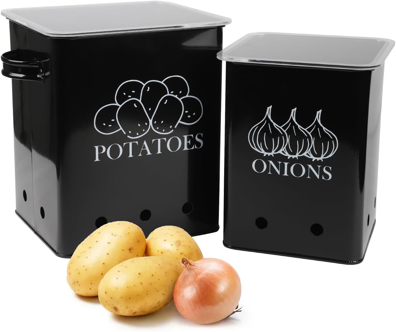 Amazon.com: Xbopetda Potato Onion Storage, Potato Bin Onion Container ...