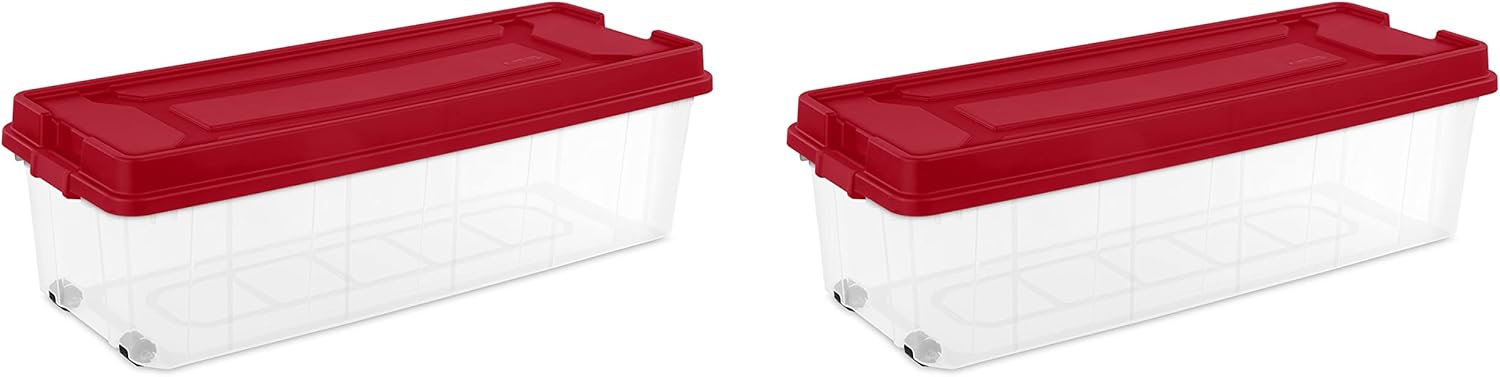 Amazon.com: Sterilite 19876602 Holiday Tree Box- 2 Pack: Home & Kitchen