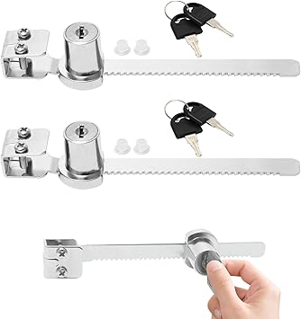 2 Pcs Reptile Vivarium Lock, Terrarium Showcase Lock, Sliding Glass ...