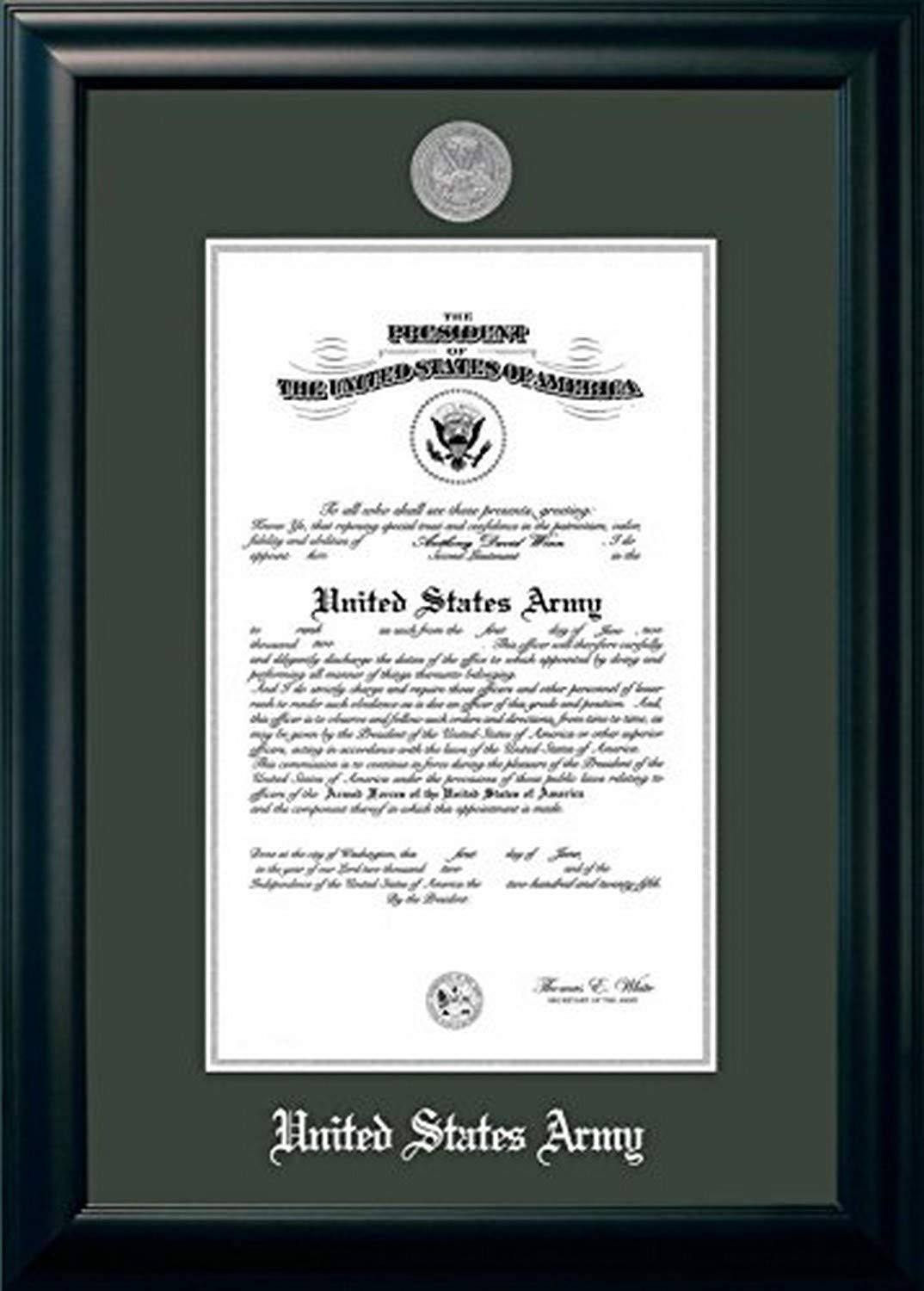 Amazon.com - Campus Images ARCS002 11x14 Army Certificate Frame with ...