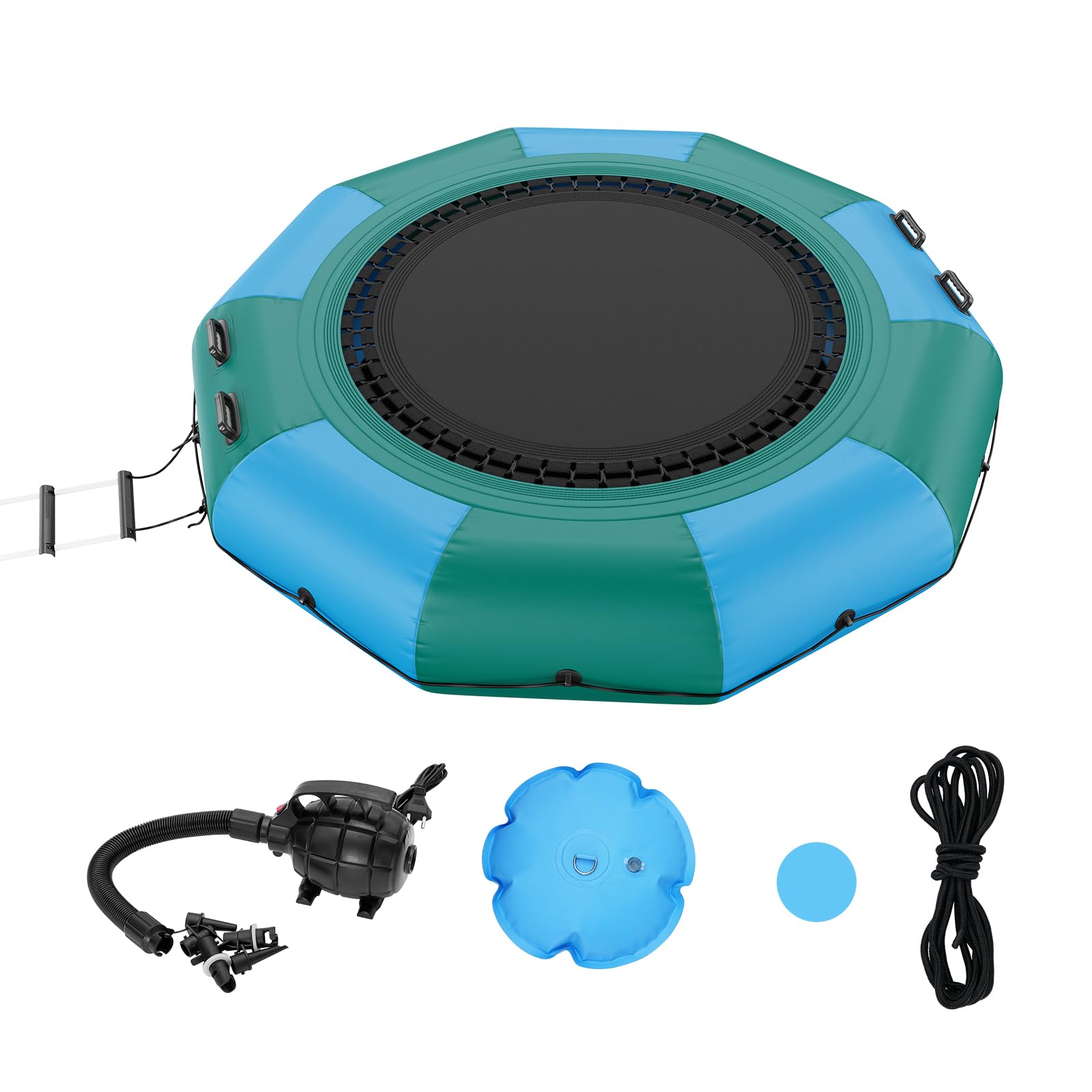 Amazon.com : VEVOR Inflatable Water Bouncer, 10ft Recreational Water ...
