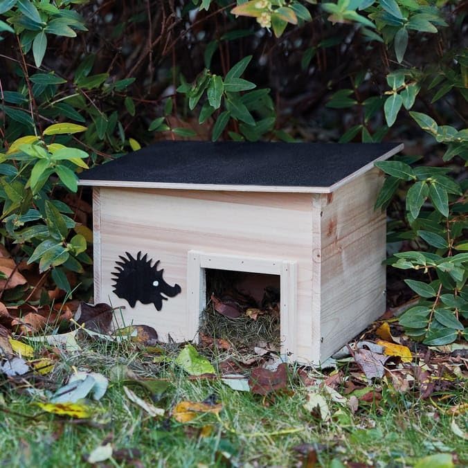 FAHAAM Wooden Hedgehog House, Best Pet Garden Hedgehogs, Wooden Garden ...
