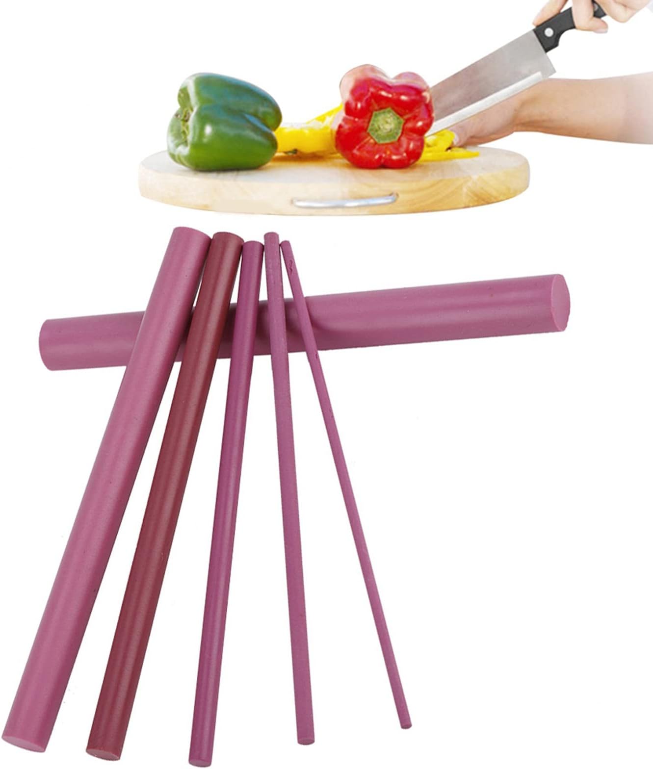 Amazon.com: 6PCS 3000 Grits Ruby Sharpening Stone Cylindrical Whetstone ...