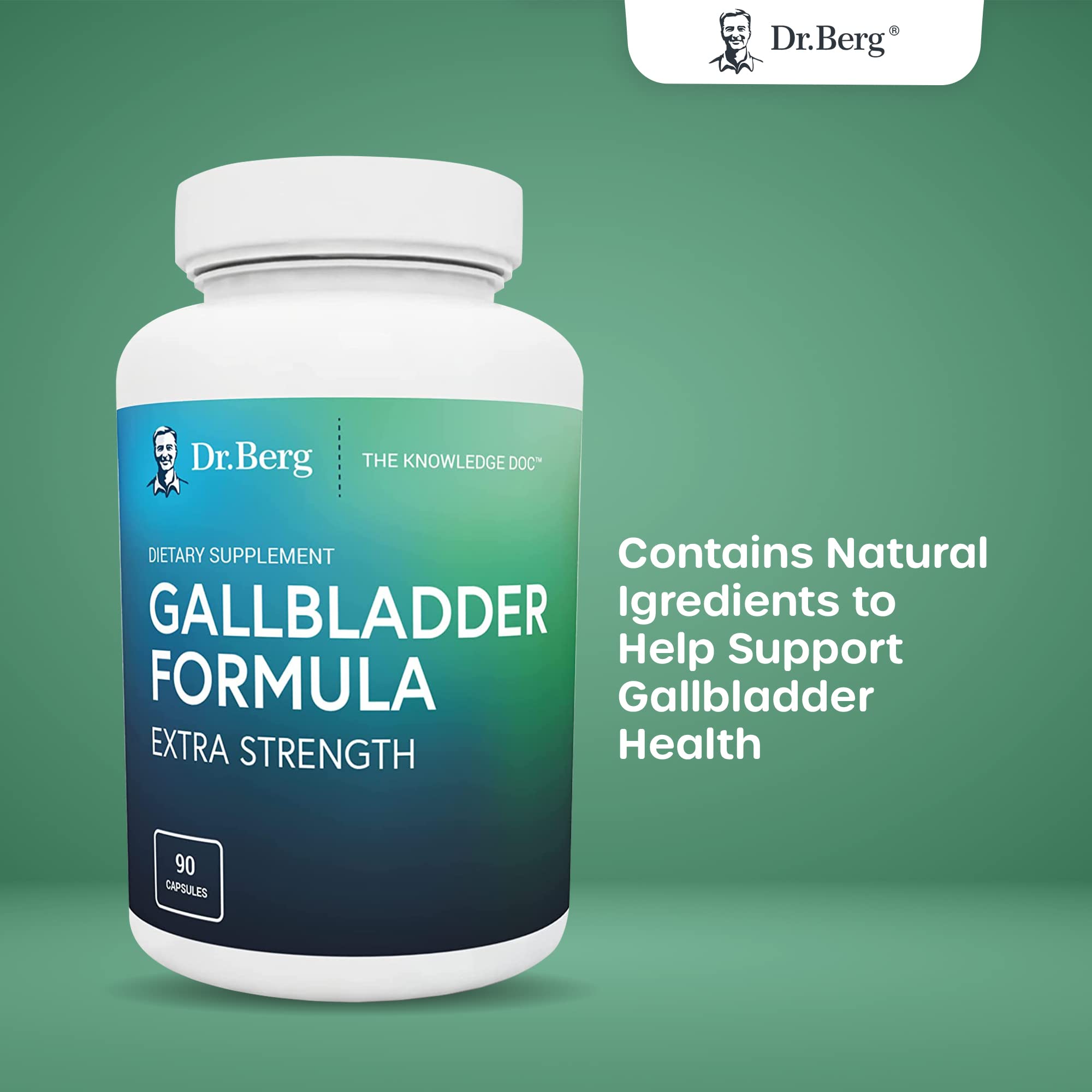 Dr. Berg’s Gallbladder Formula Contains Purified Bile Salts, 90 ...