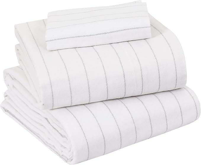 Amazon.com: Sleepdown 100% Cotton Flannel Sheets Full - Soft ...
