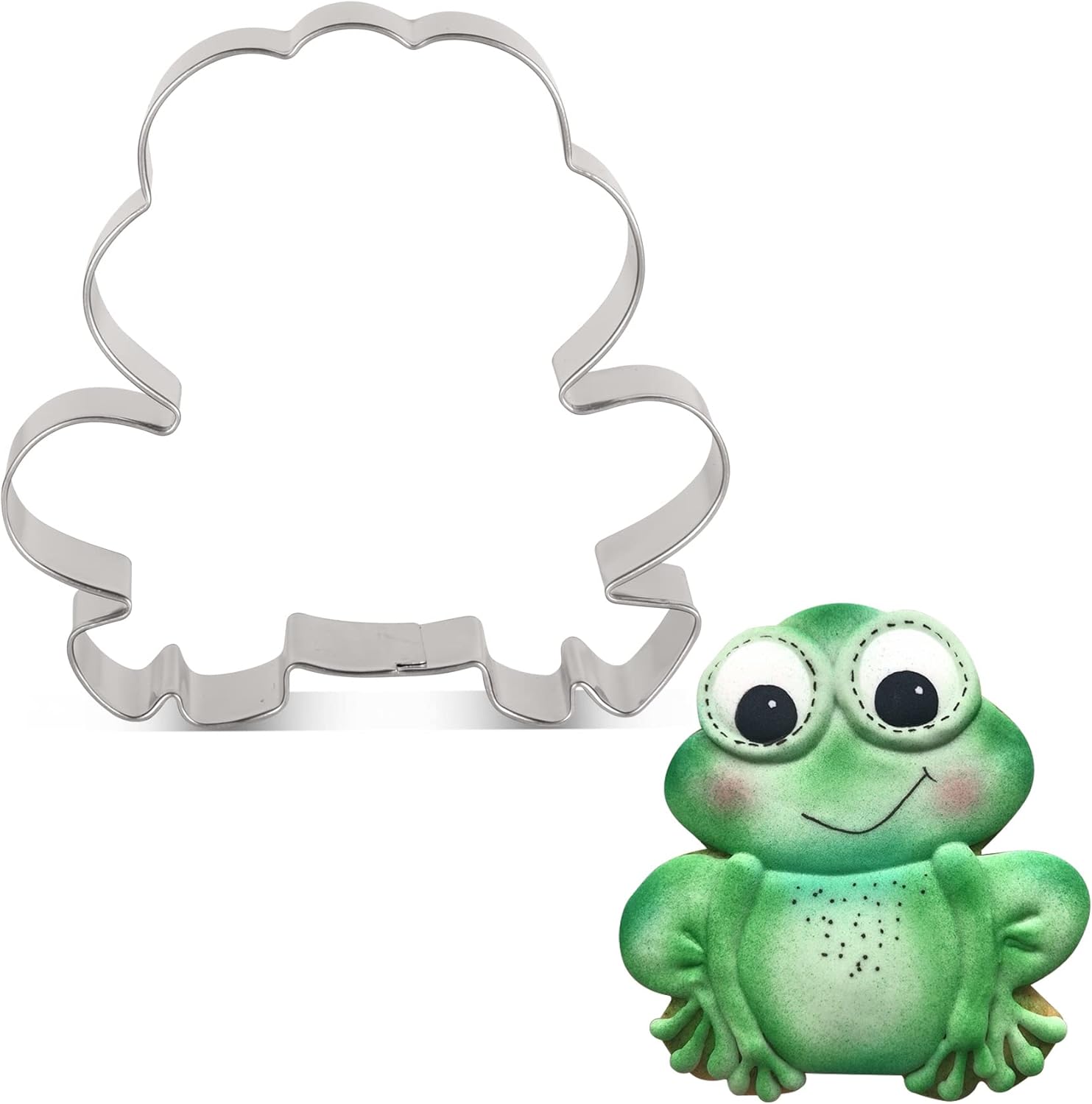 Amazon.com: LILIAO Animal Frog Cookie Cutter, 3.6", Stainless Steel ...