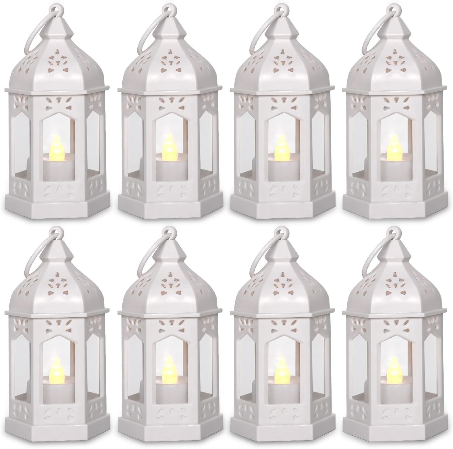 Amazon.com: zkee Mini Star Lantern with Flickering LED,Battery Included ...
