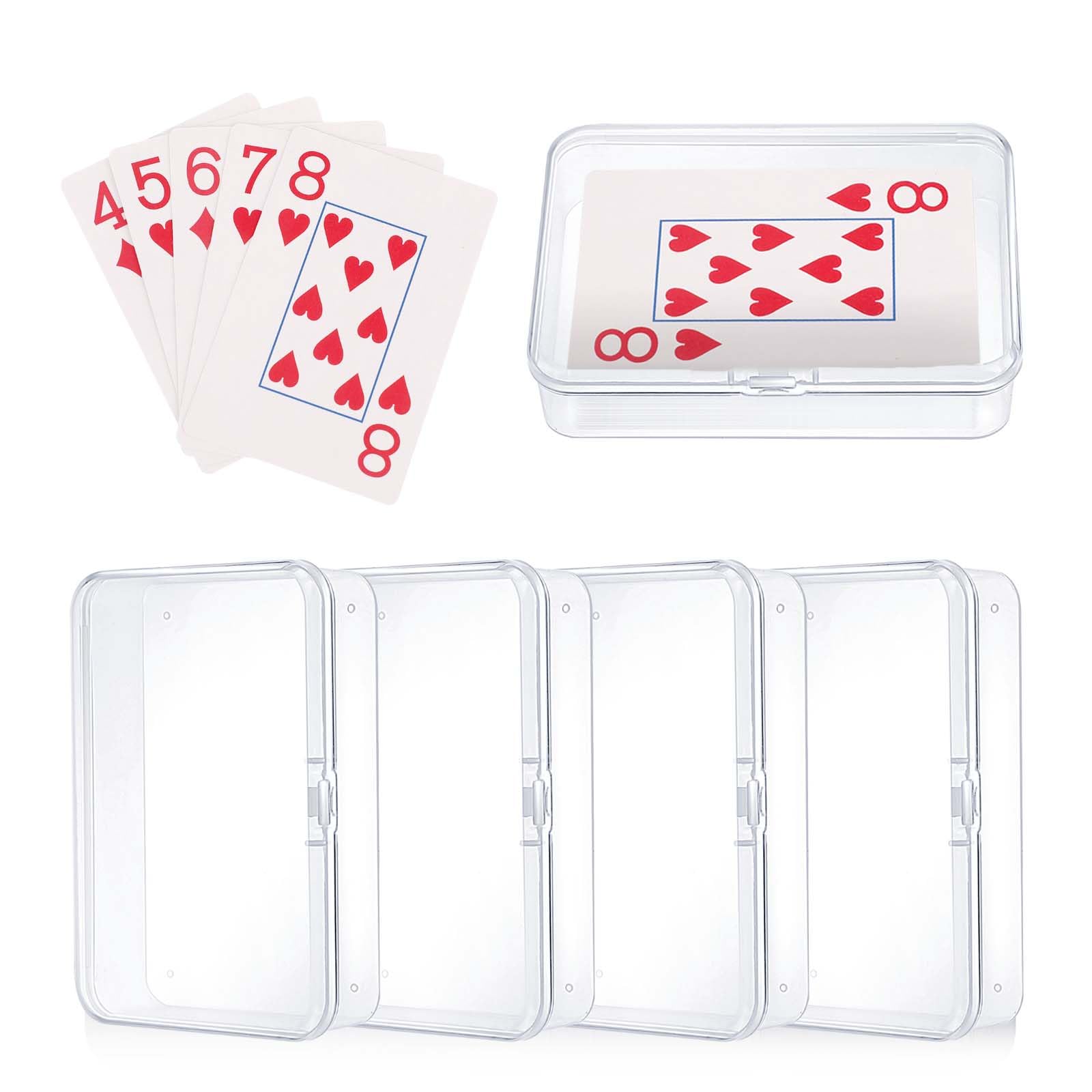 Amazon.com: Abeillo 4PCS Playing Card Case, Clear Plastic Gaming Game ...
