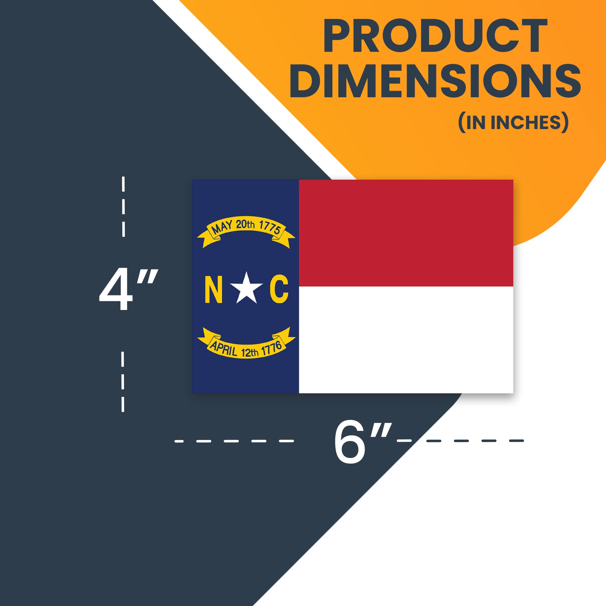 North Carolina Car Magnets Wilmington City North Carolina State Flag