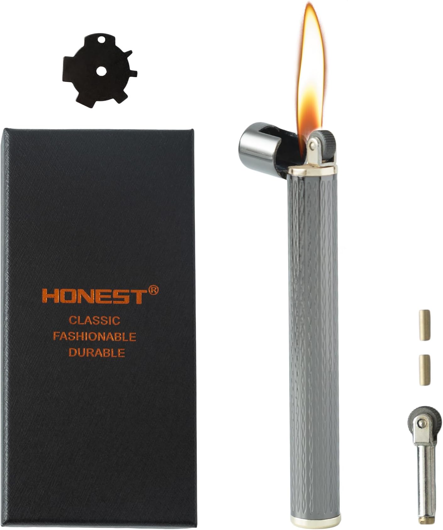 Amazon.com: Cigarette Shape Lighter,Butane Metal Fire Starter,Novel ...