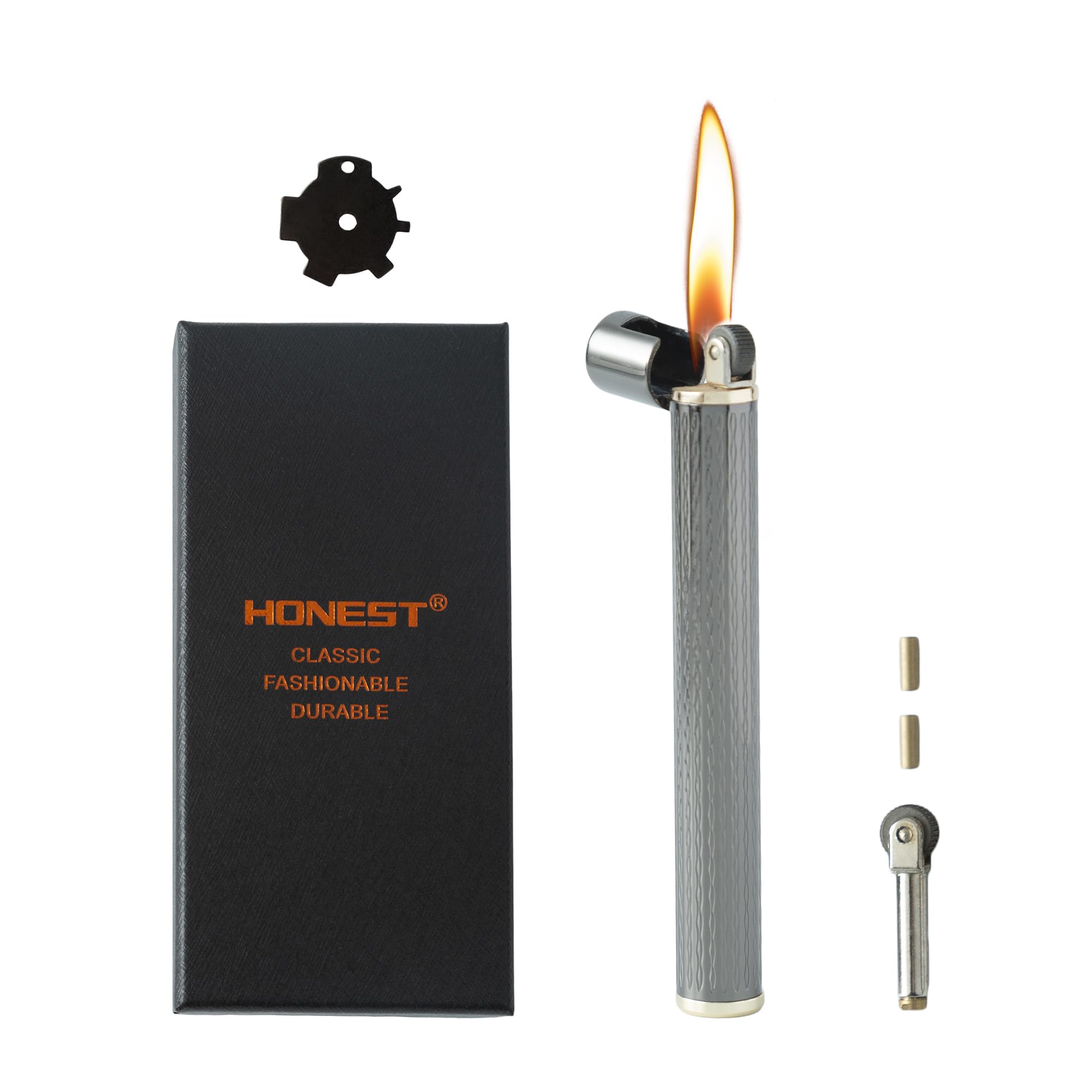 Amazon.com: Cigarette Shape Lighter,Butane Metal Fire Starter,Novel ...