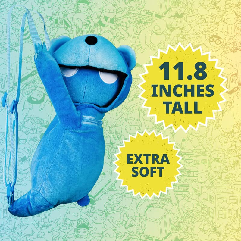 Snapklik.com : Gang Beasts 12 Inch Plush Backpack - Blue Bear - Super ...