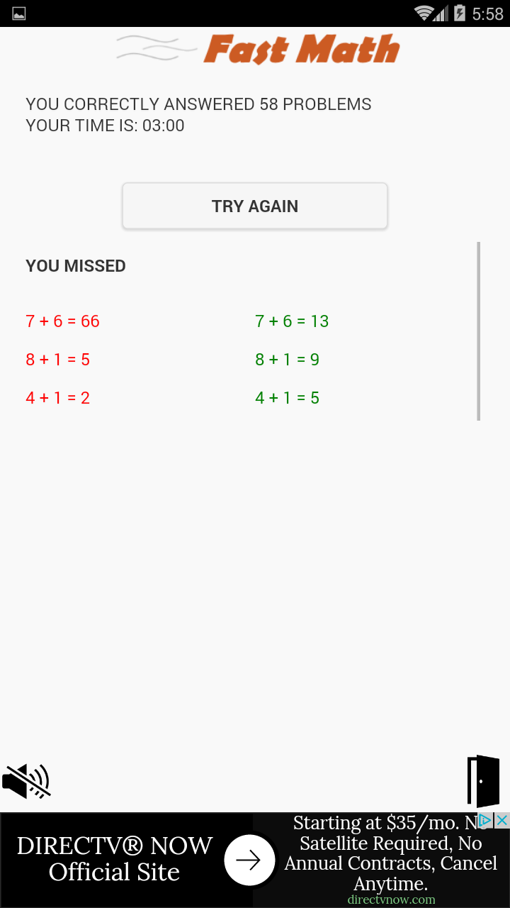 Fast Math - Addition - App on Amazon Appstore