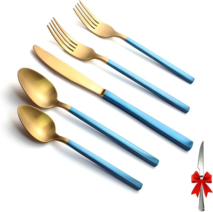 Amazon.com | SXY INOX Silverware Set for 4,20 Pieces Forged Stainless Steel Flatware Set Cutlery ...