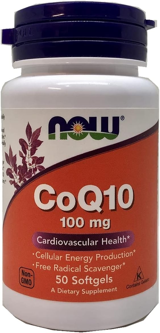 Amazon.com: NOW Supplements, CoQ10 (Coenzyme Q10) 100 mg ...