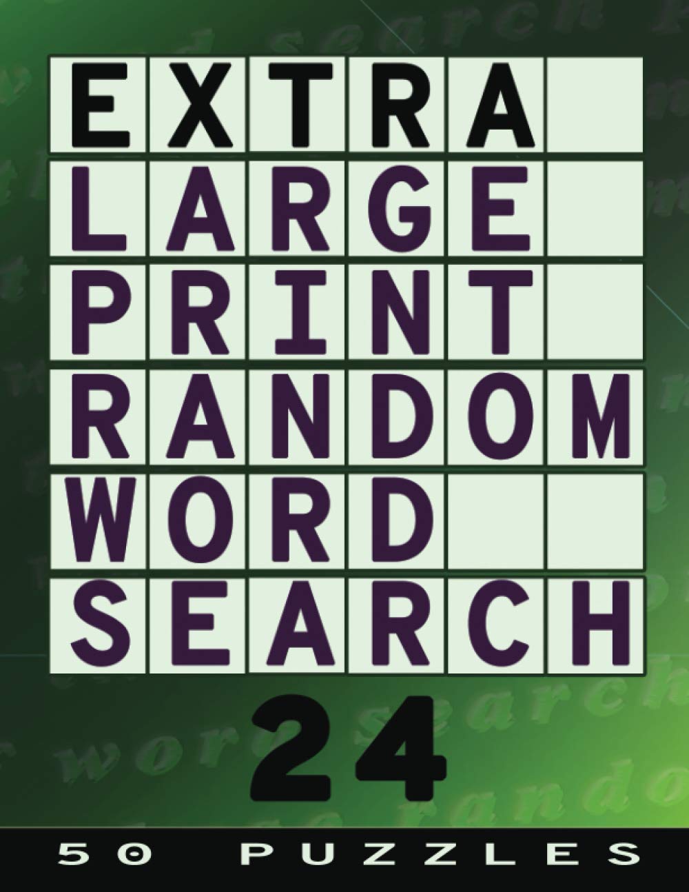 Extra Large Print Word Search 24: 50 Easy to See Puzzles (Extra Large ...