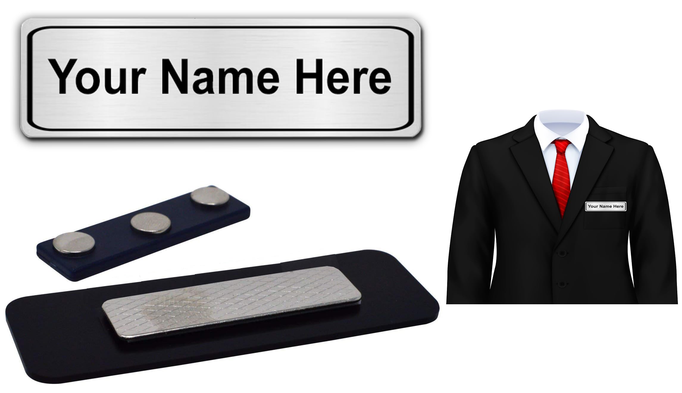 Engraved Magnetic Name Tags Custom Laser Engraved Personalized Name