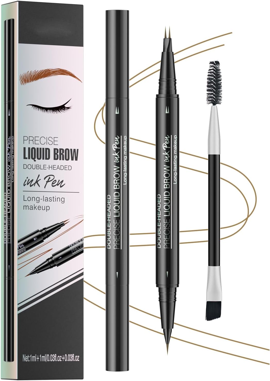 Amazon.com : Microblading Eyebrow Pencil,2-in-1 Dual-Ended Eyebrow Pen ...