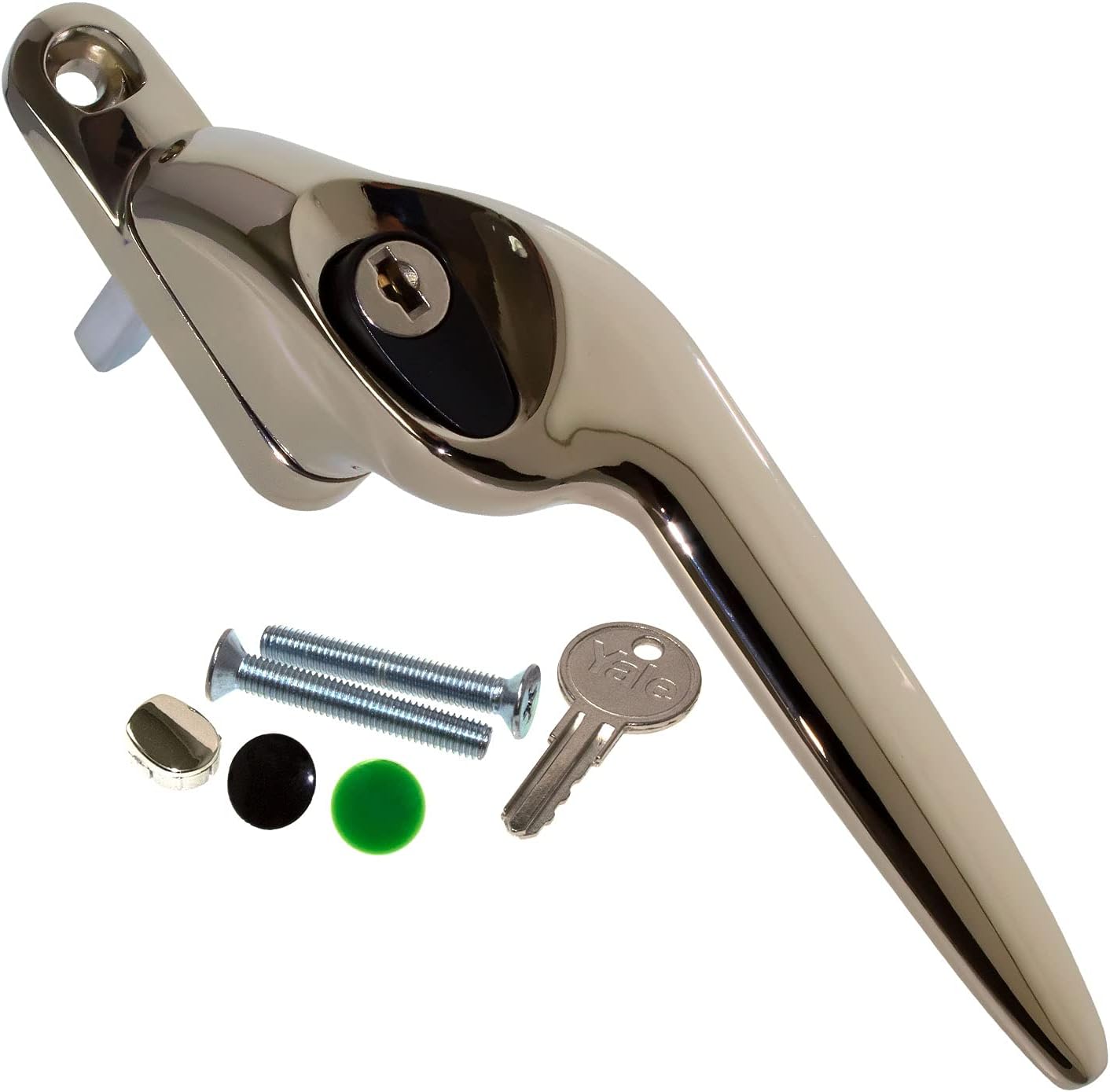 Gold Yale UPVC Window Handle Inline Double Glazing Universal Key ...