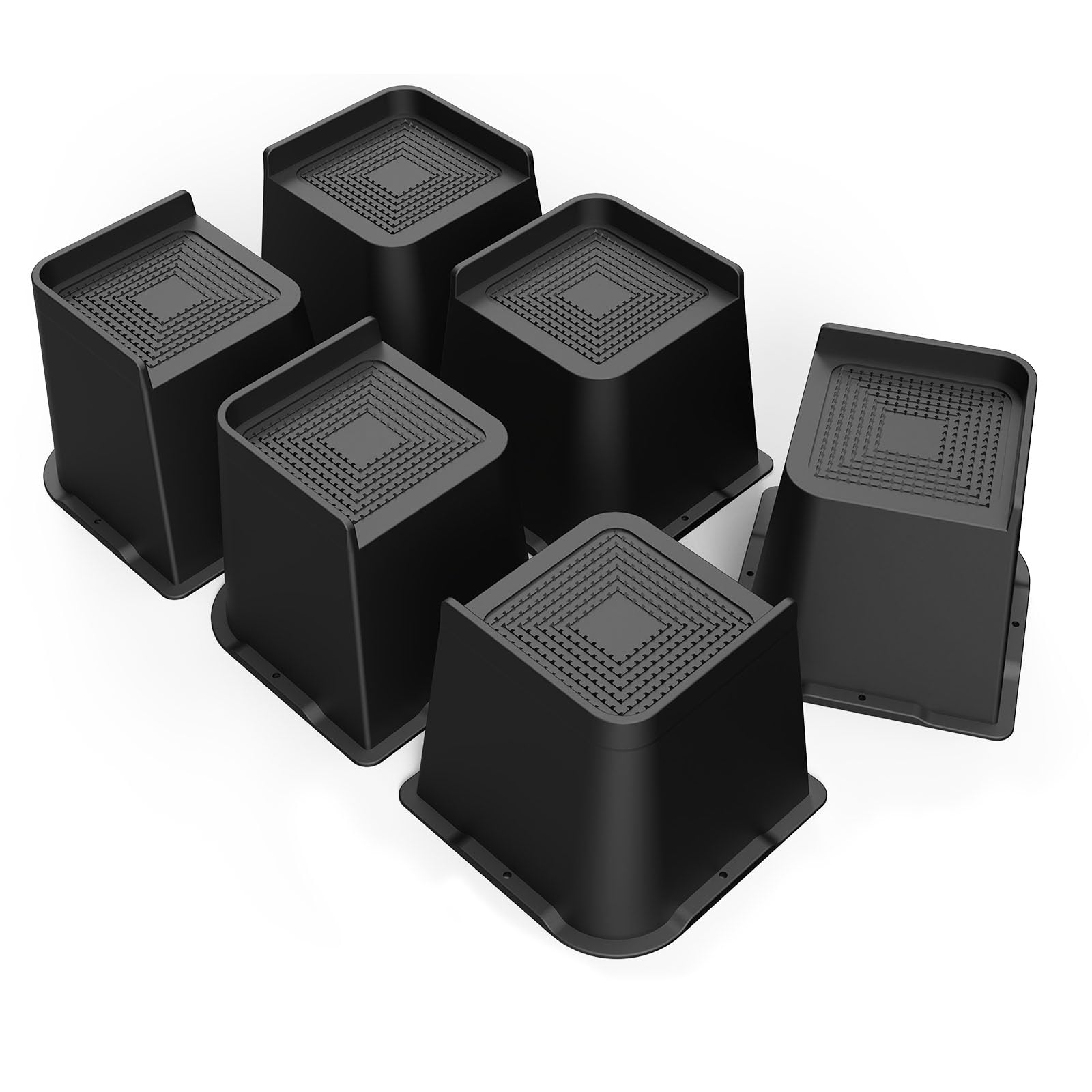 Amazon.com: MYMULIKE Bed Risers Heavy Duty, Oversized Furniture Risers ...