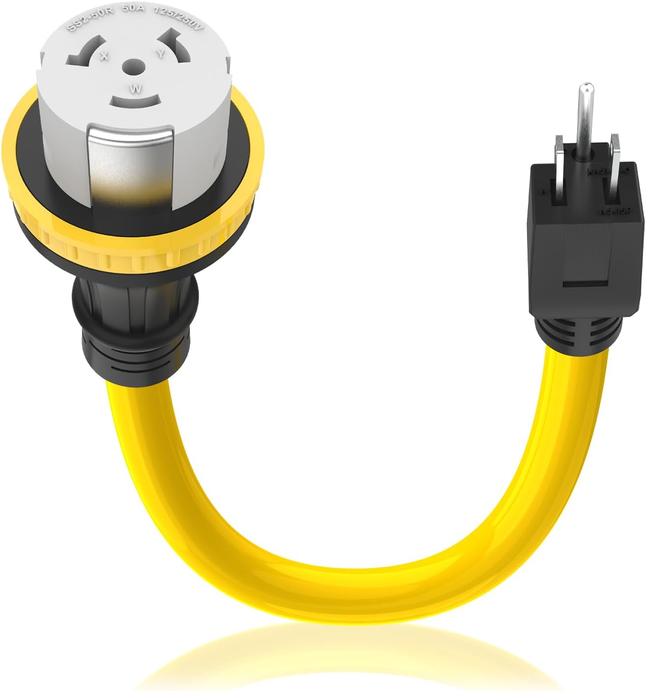 Amazon.com: RV Adapter Cord Twist-Lock 30 Amp to 15 Amp 12 inch Length ...