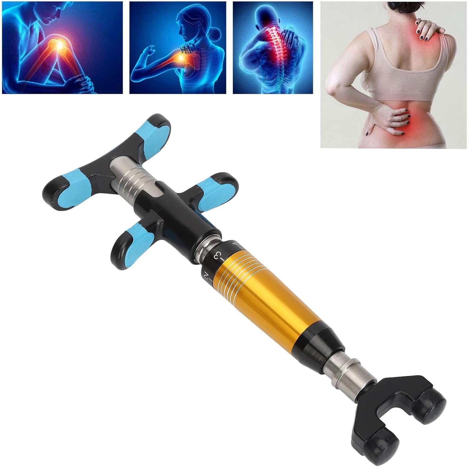 Shock Wave Treatment Machine, 6 Strength Chiropractic Adjusting Tool ...