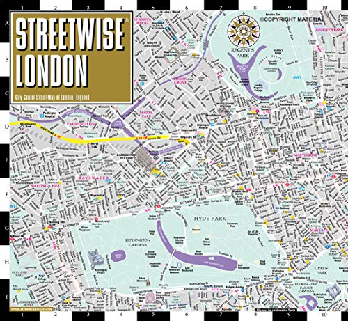 Snapklik.com : Streetwise London Map - Laminated City Center Street Map ...