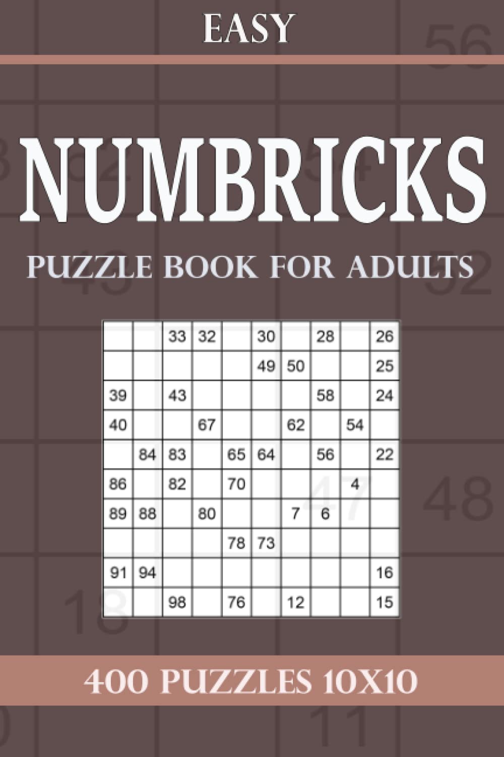 Numbricks puzzle book for adults: 400 Puzzles 10x10 Easy: Gurin, Alena ...