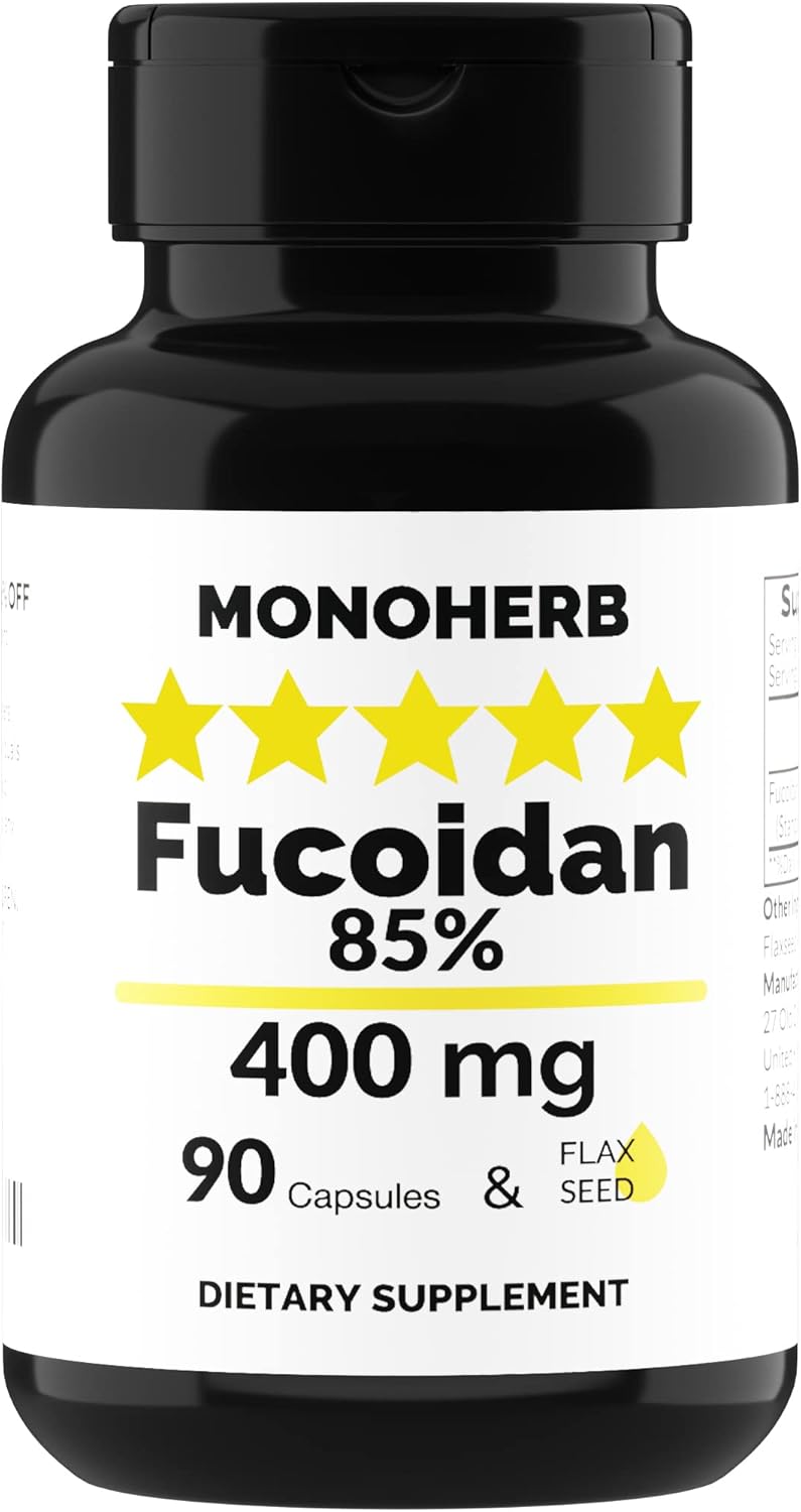 Amazon.com: Fucoidan 85% 400 mg - 90 Capsules : Health & Household