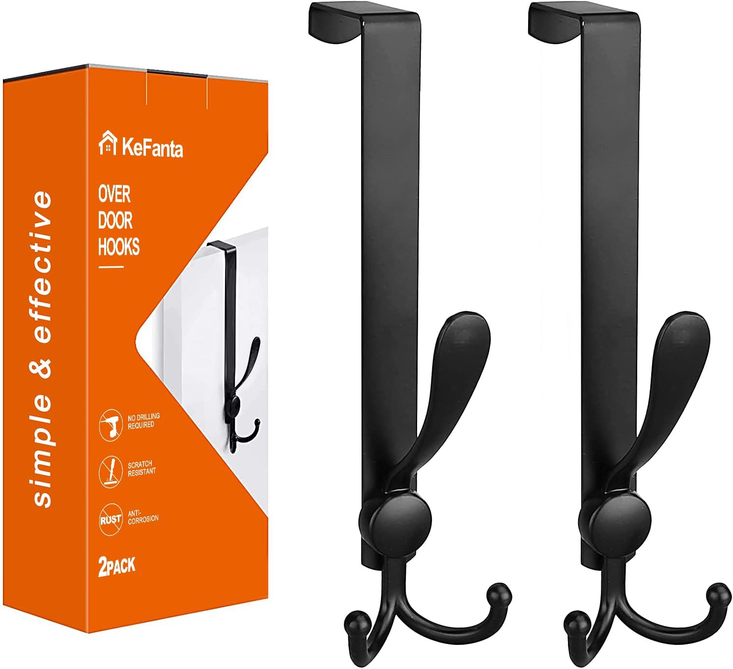 Amazon.com: ZAYHENYOO Bathroom Door Hooks,Over Door Coat Hanger Towel Rack Hangers Door Hooks ...