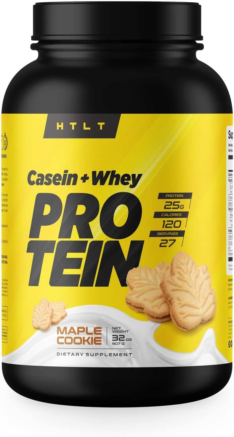 Amazon.com: Casein + Whey Protein by HTLT | Whey & Casein Protein Shake ...