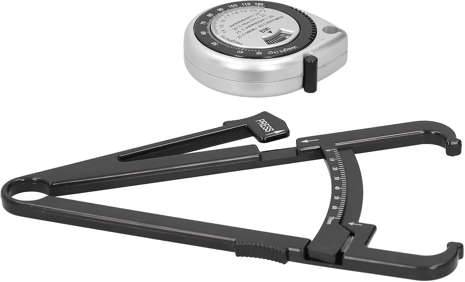 Amazon.com: Body Fat Caliper Set, Body Fat Caliper BMI Measuring Tape ...