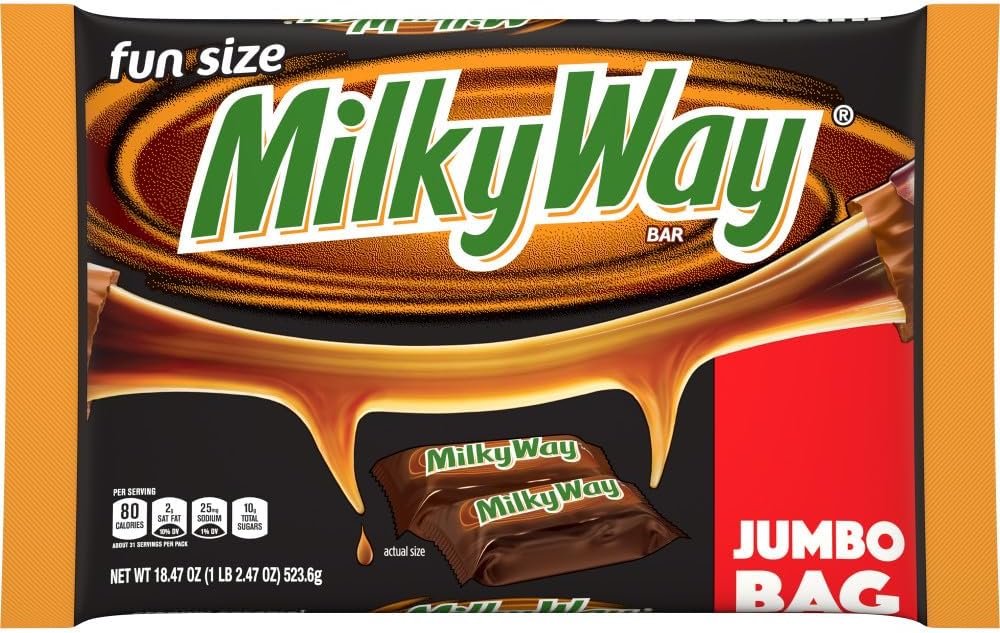 Amazon.com : MILKY WAY Fun Size Caramel Milk Chocolate Halloween Candy ...