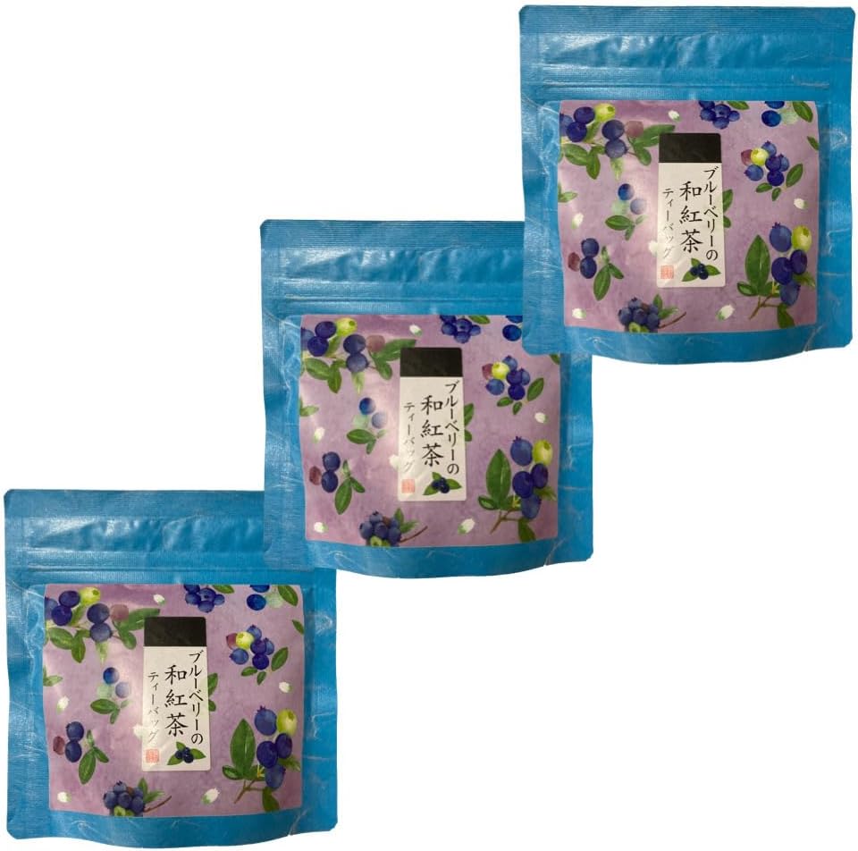 Amazon | ブルーベリーの和紅茶ティーバッグ2g×5p 3袋セット 荻野商店 | 荻野商店 | フルーツティー 通販