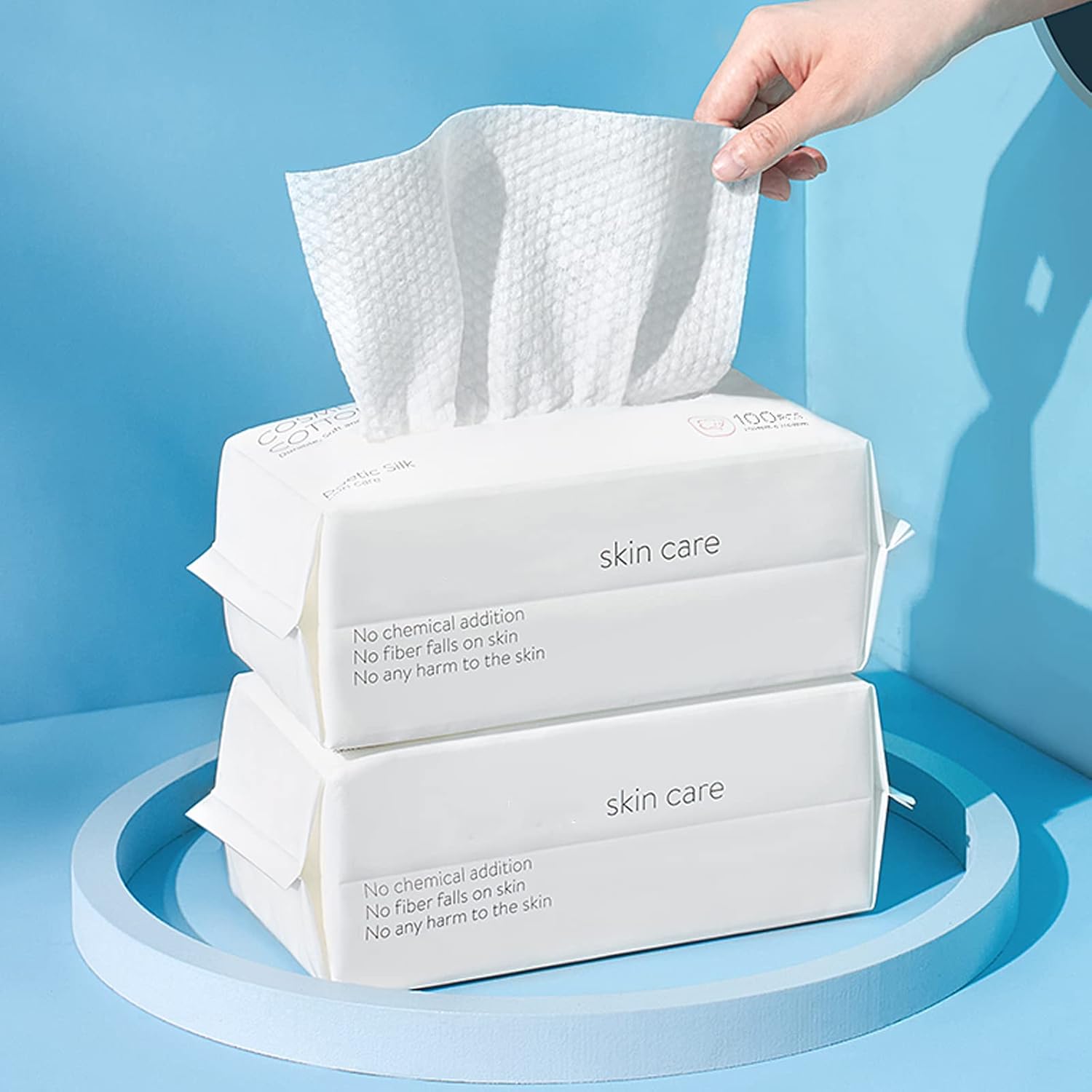 Disposable Face Towel, BIEWO Cotton Tissue Soft Dry Wipes for Women ...
