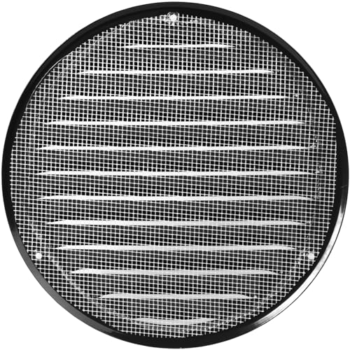 6 Inch / 150 mm Vent Cover Black – Metal Round Soffit Vent – Air Vent ...