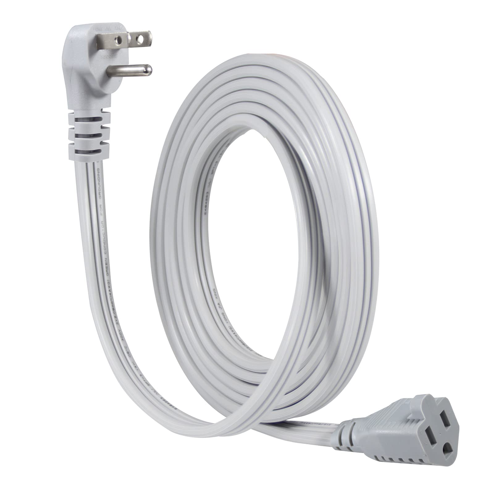 Amazon.com: KUNCAN Appliance Power Extension Cord - 3 Prong Flat Wire ...