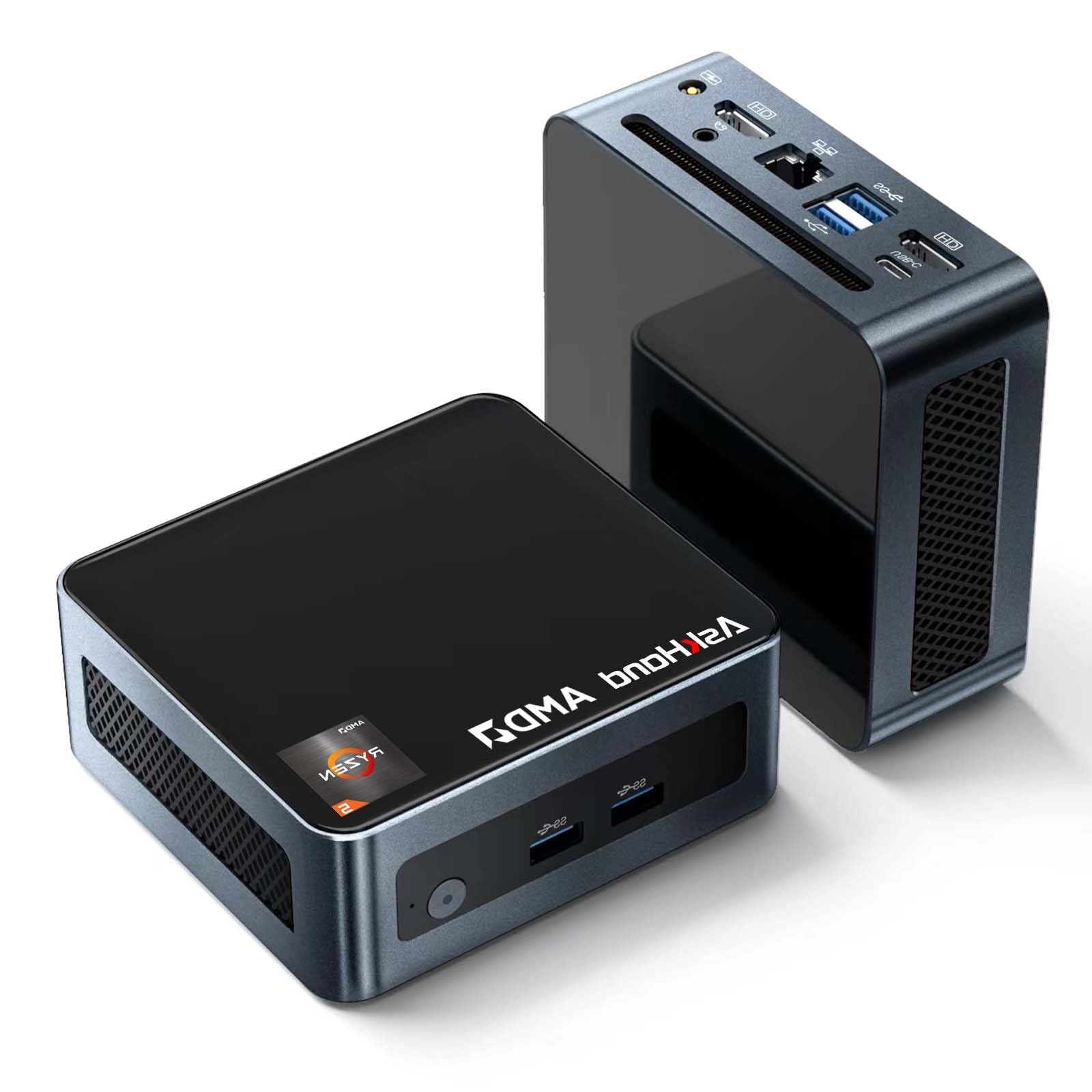 Amazon.com: AskHand Mini PC AMD Ryzen 5 5500U (6C/12T 4.0GHz), 16GB ...