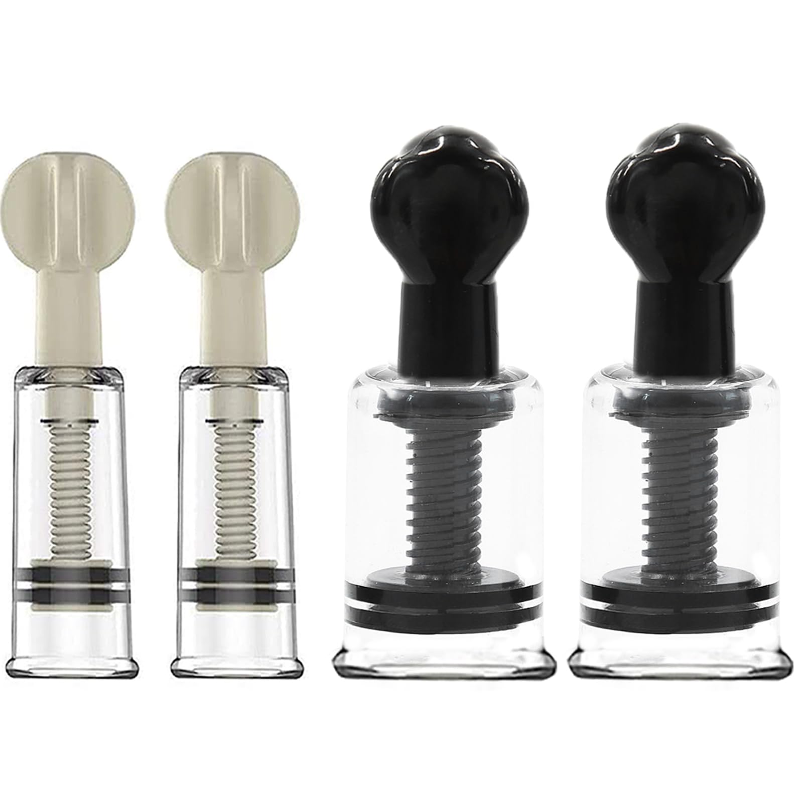 Amazon.com: Jesakmie 4pcs 2 Size Black and White Nipple Corrector ...